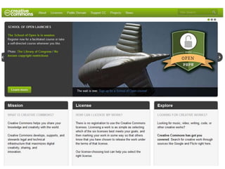 Creative commons with fonts to post online | PPT