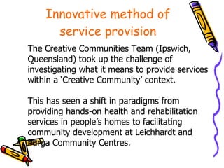 Creative Communities: What Does it Mean? | PPT