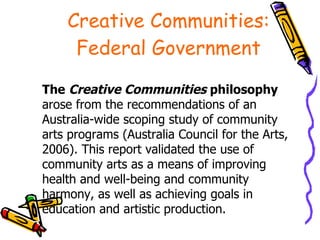 Creative Communities: What Does it Mean? | PPT