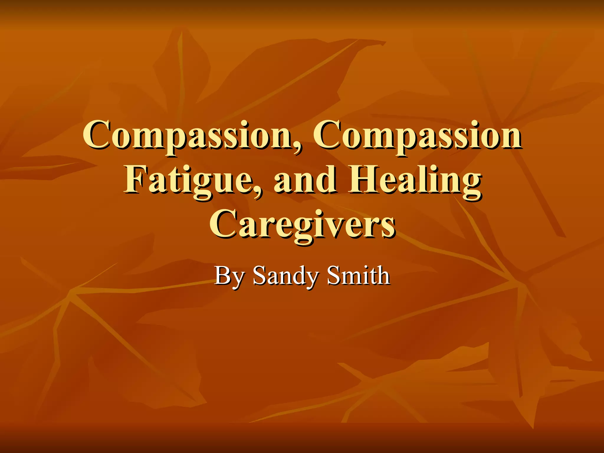 Creative compassion | PPT