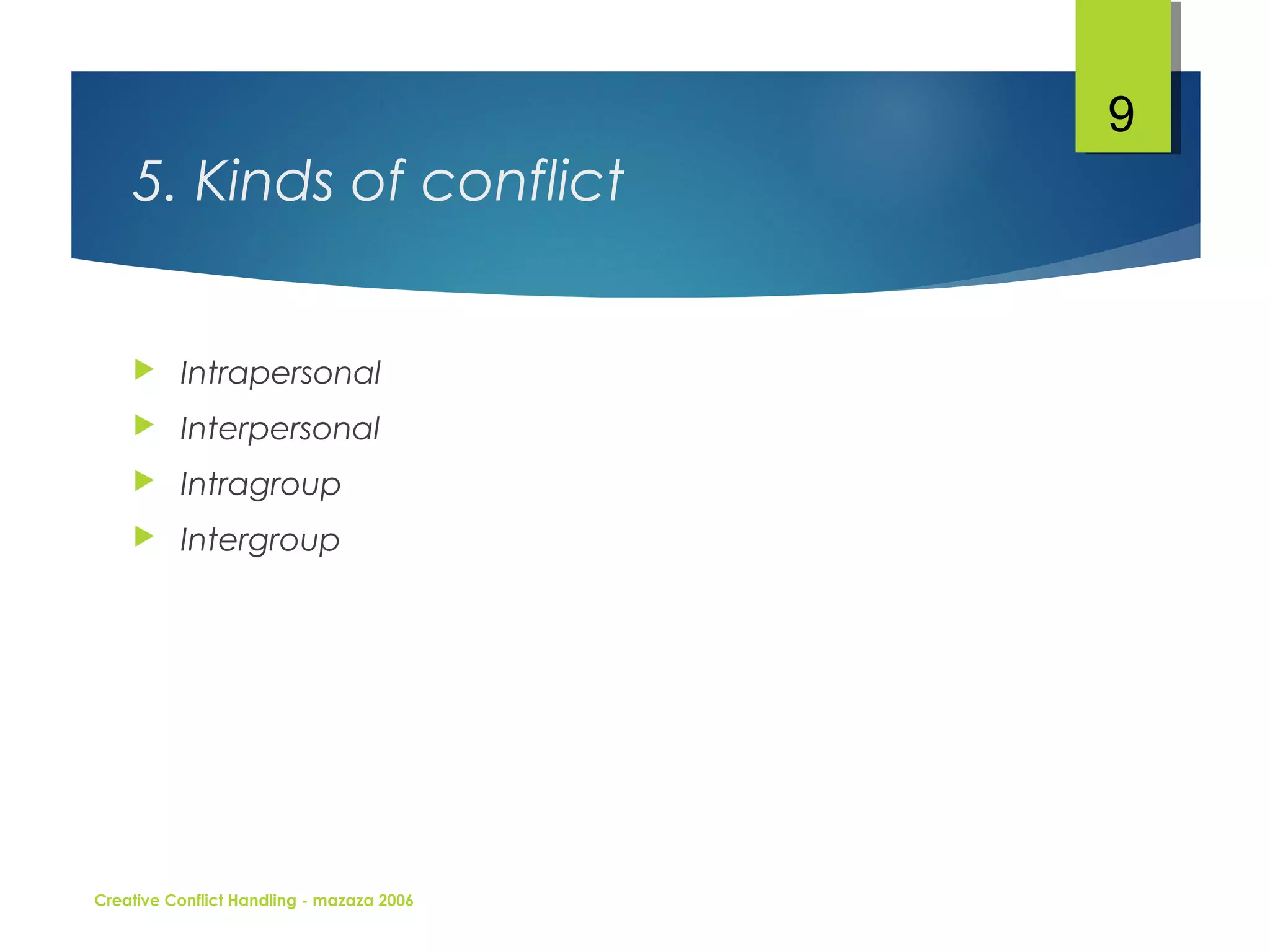 Creative conflict handling.uctfeb06 | PPT