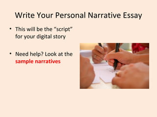 Personal Narrative for Creative Culmination 2014 | PPT