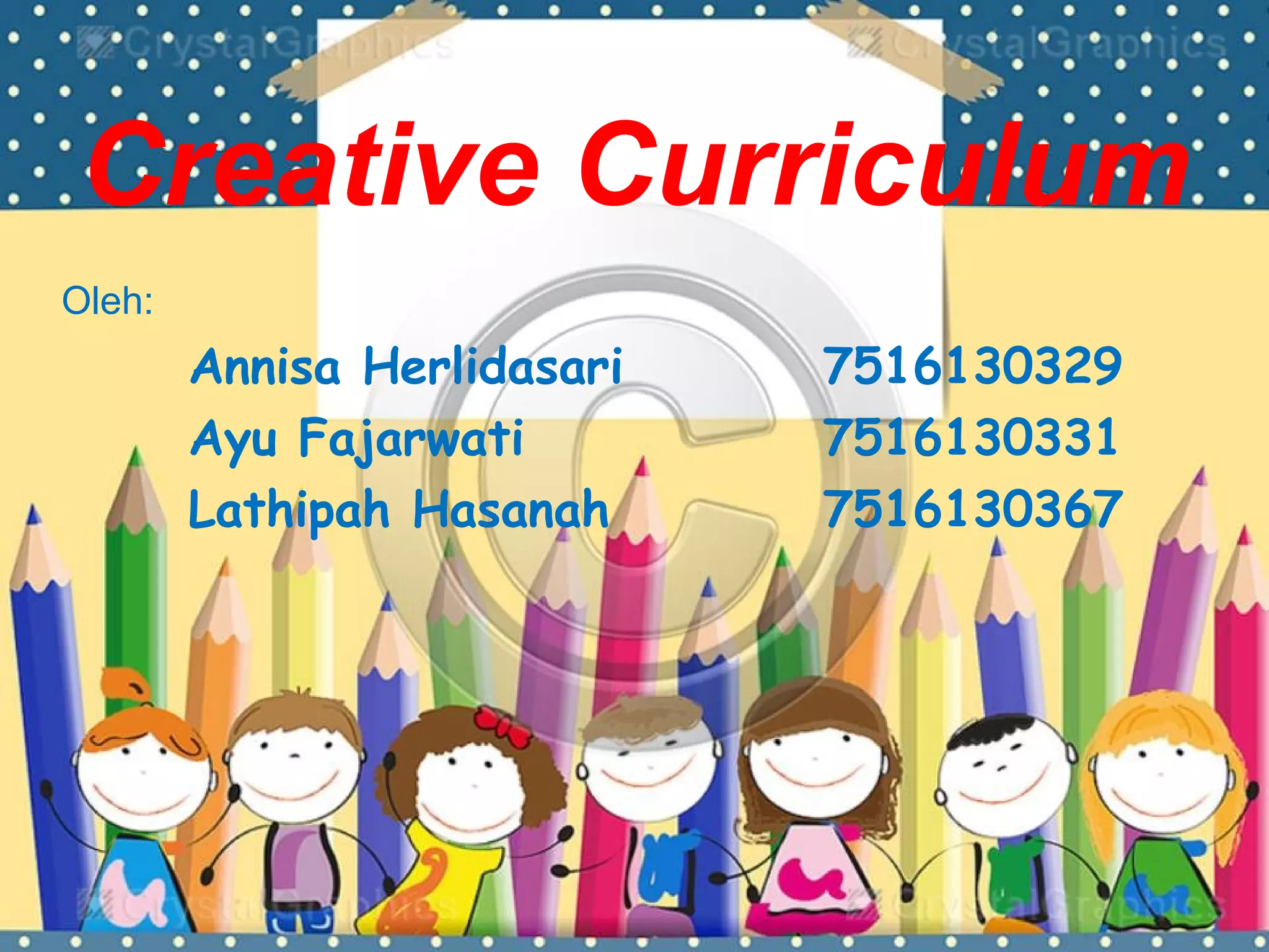 Creative curriculum | PPT