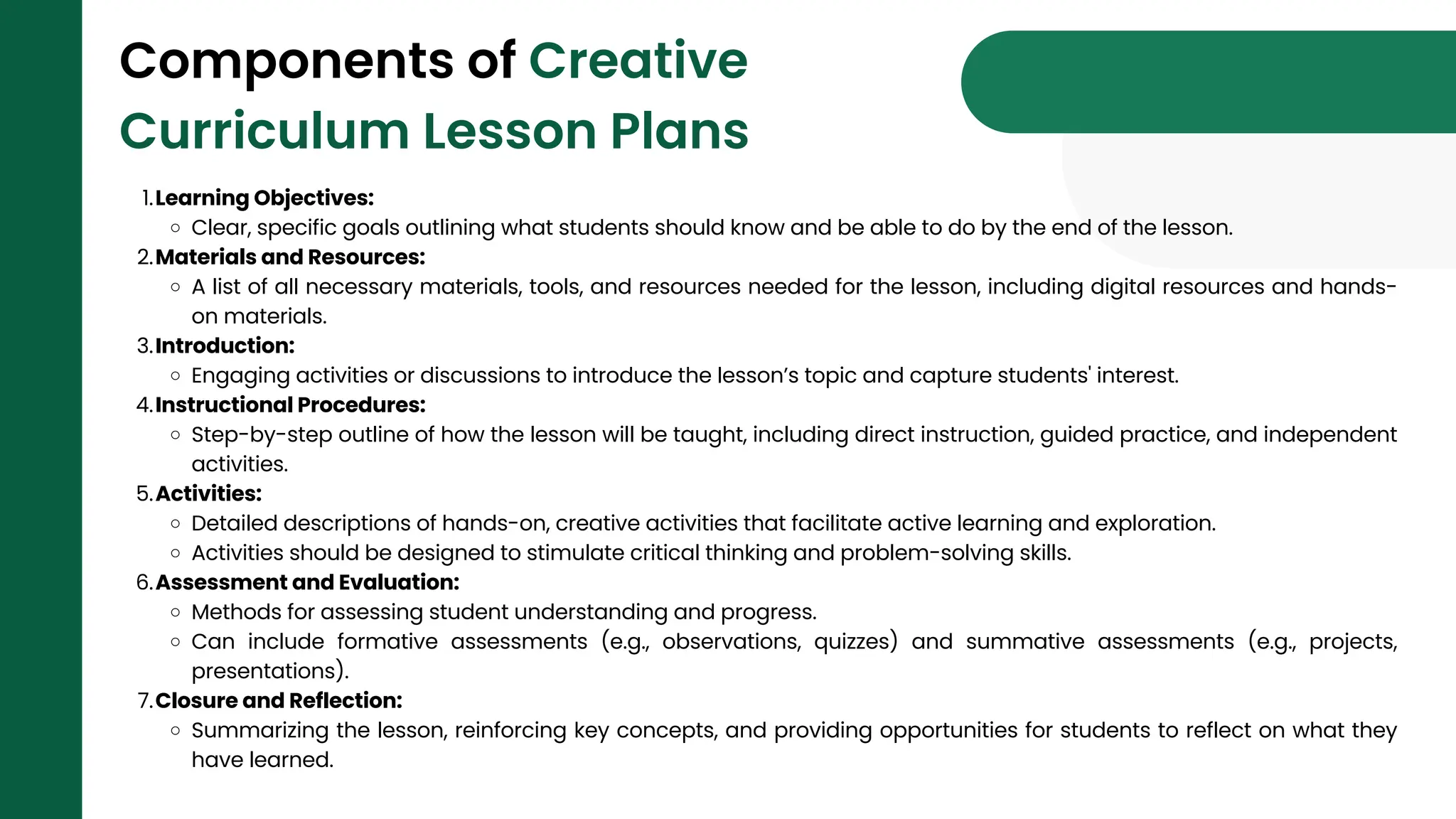 Creative Curriculum Lesson Plans: Innovative Approaches to Engaging and ...