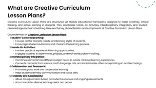 Creative Curriculum Lesson Plans: Innovative Approaches to Engaging and ...