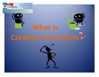 Creative curriculum project | PDF