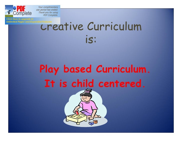 Creative curriculum project
