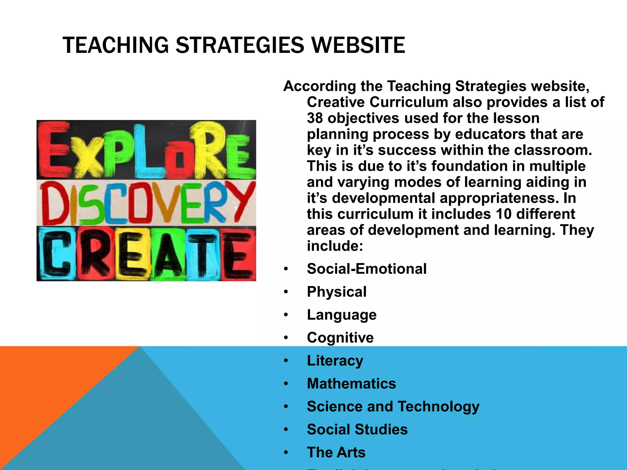 Creative Curriculum | PPTX