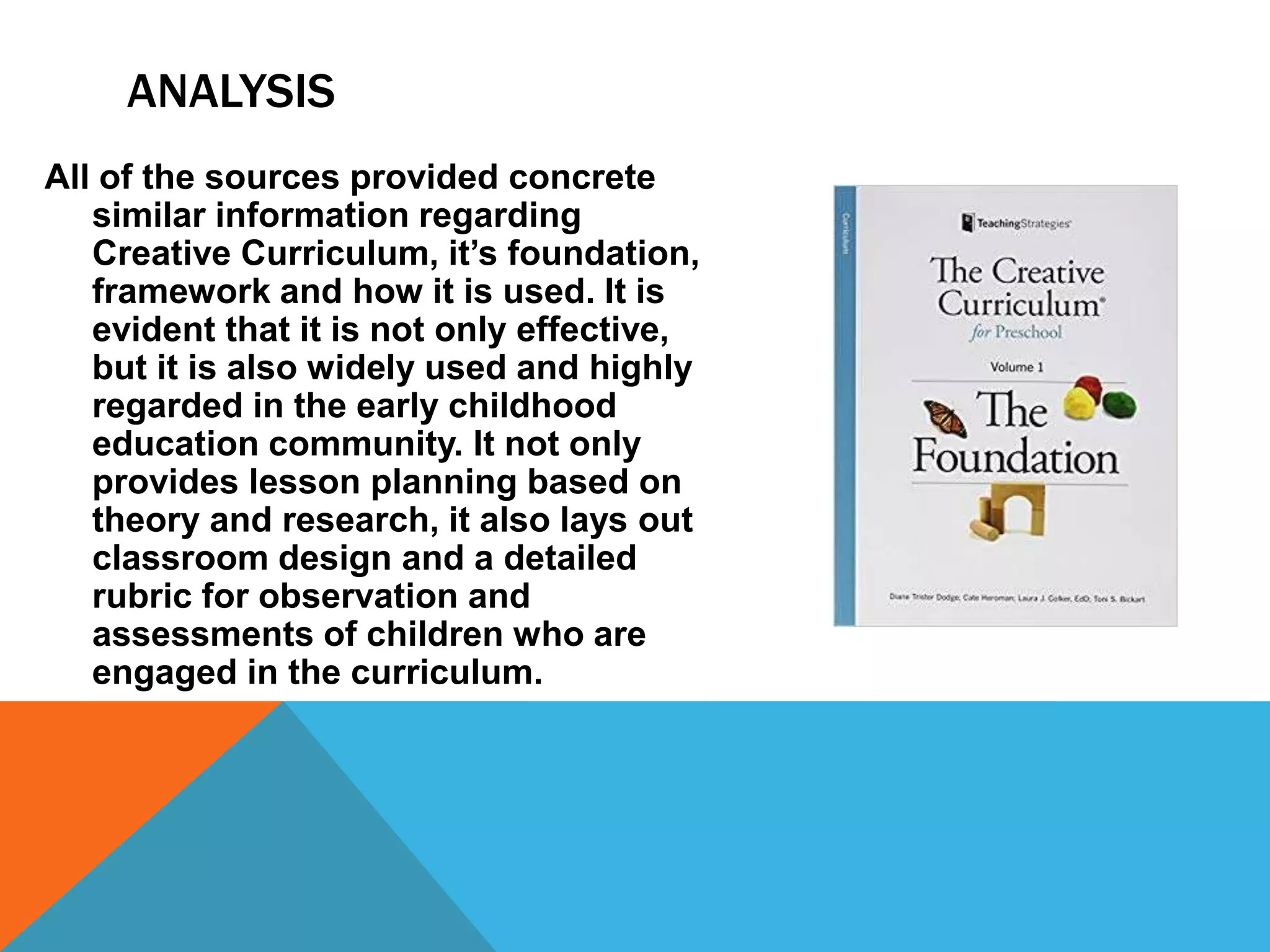 Creative Curriculum | PPTX