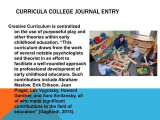 Creative Curriculum | PPTX