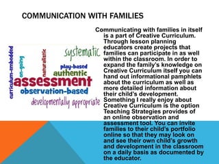 Creative Curriculum | PPTX