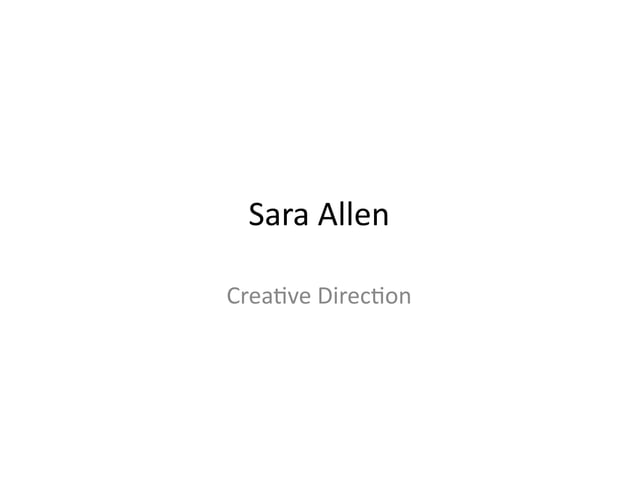 Creative Direction | PDF