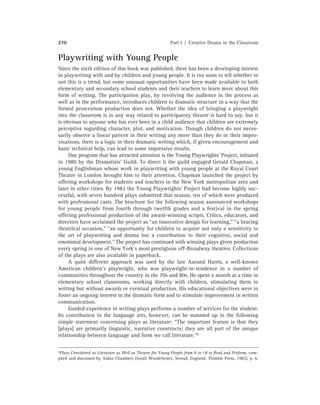 Creative drama in the classroom and beyond | PDF | Theater | Fine Art