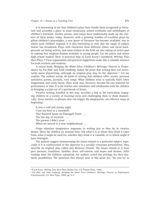 Creative drama in the classroom and beyond | PDF | Theater | Fine Art