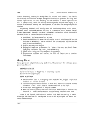 Creative drama in the classroom and beyond | PDF | Theater | Fine Art