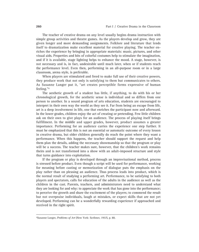 Creative drama in the classroom and beyond | PDF | Theater | Fine Art