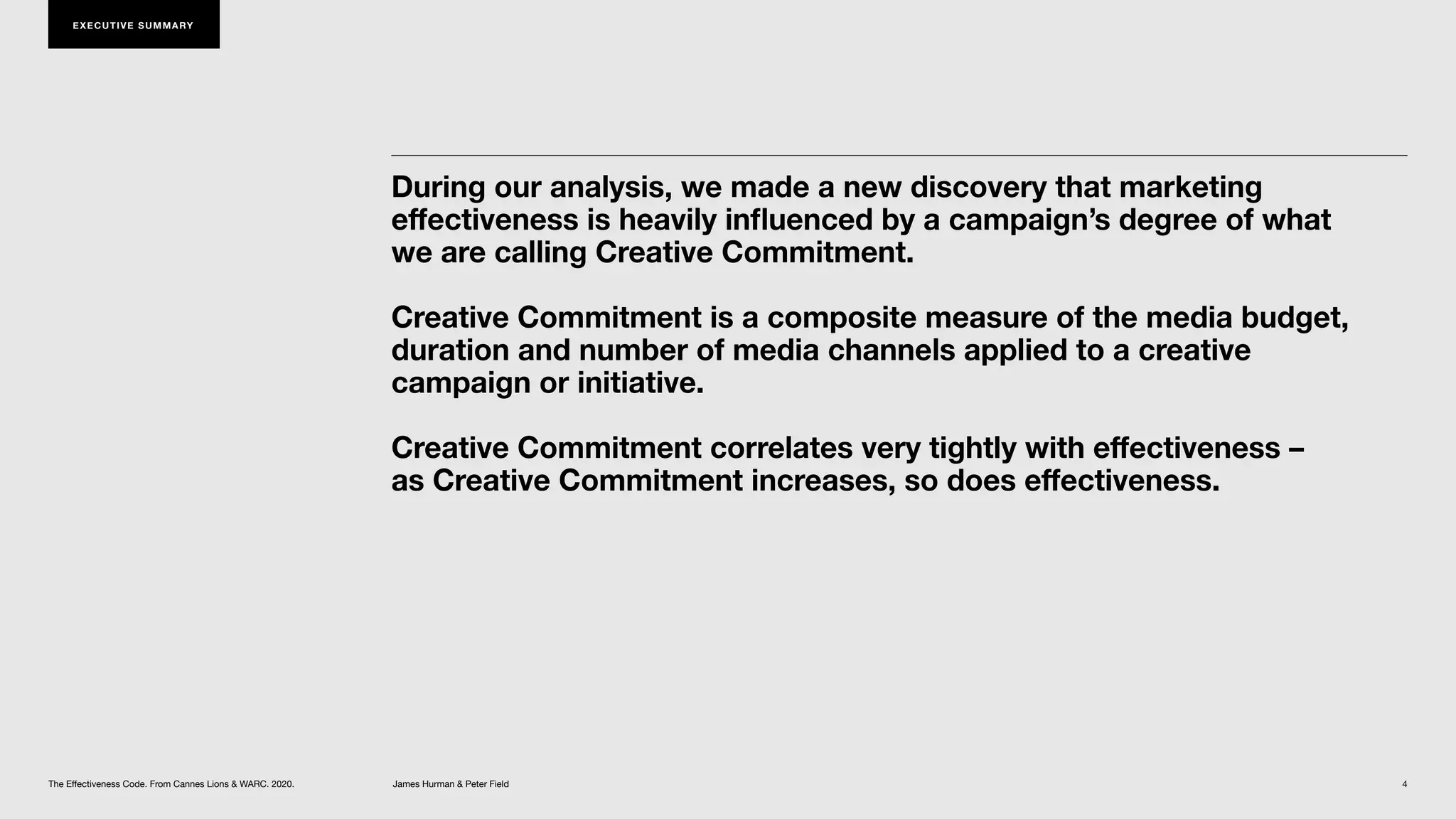 Creative Effectiveness Lader - Cannes Lion | PDF