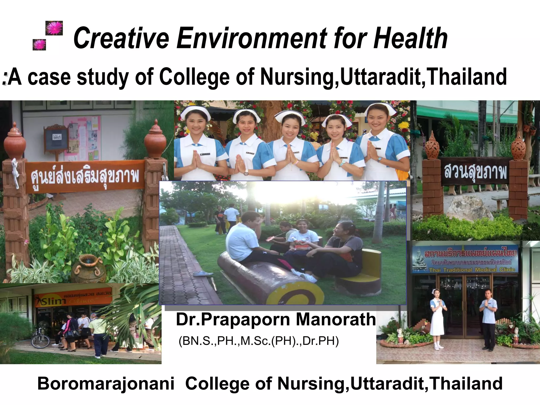 Creative environment for health at university of hanoi presentation by ...