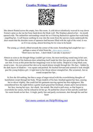 Creative Essay Example | PDF