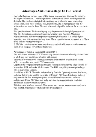 Creative Essay Sample | PDF