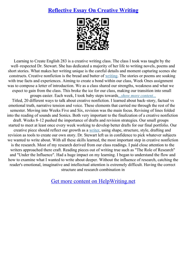 Creative Essays Examples | PDF