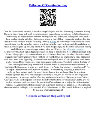 Creative Essays Examples | PDF