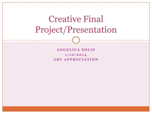 Creative final project | PPT
