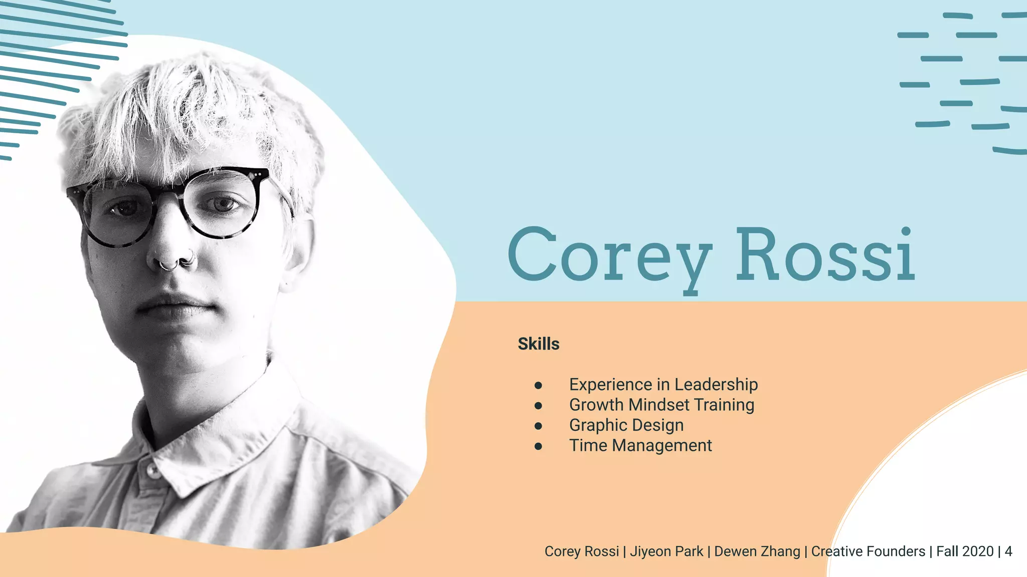 Creative founder team2 intro presentation | PPT