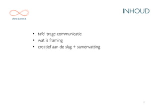 Creative framing, Chris Aertsen | PPT