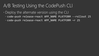 Creative Hacking: Delivering React Native App A/B Testing Using ...