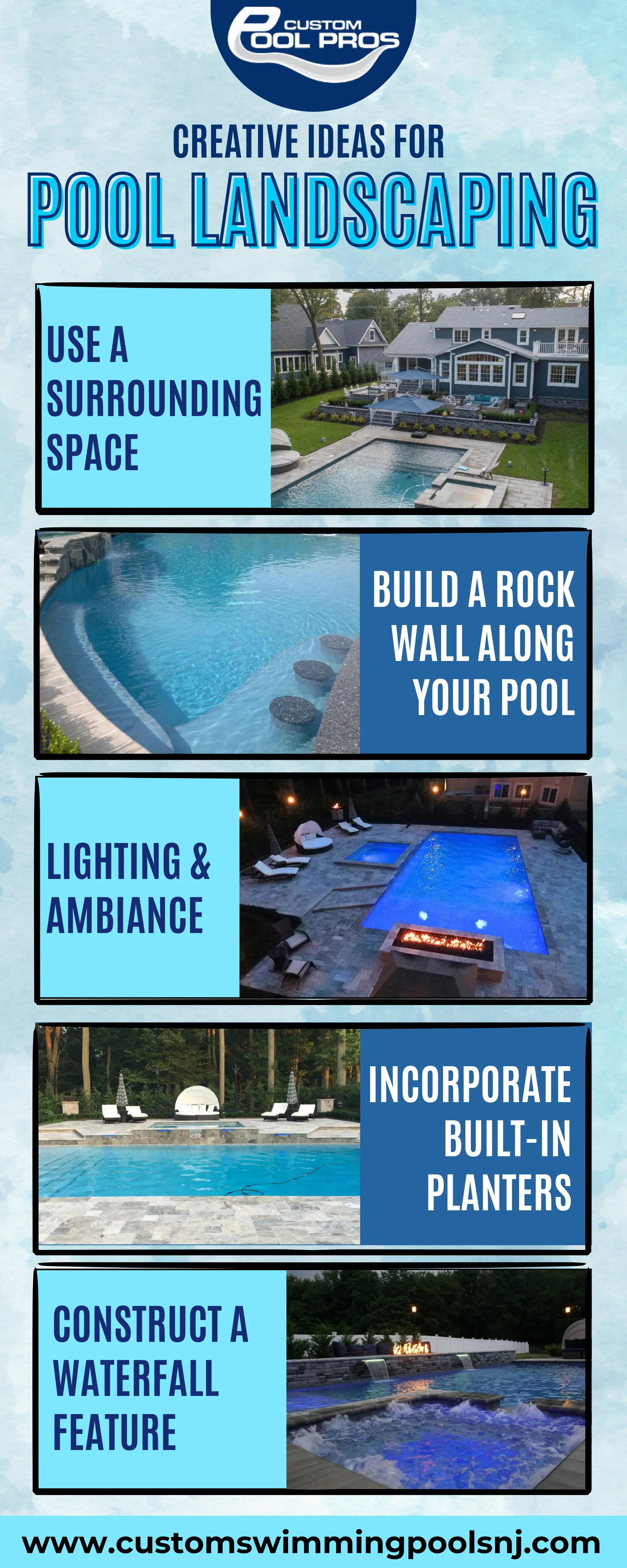 Creative Ideas for Pool Landscaping- Custom Pool Pros | PDF