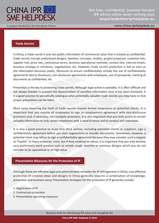 Guide to IPR Protection in China for the Creative Industry | PDF ...