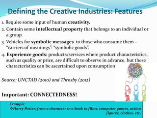 Creative industries: EU Policy: McGill Globalization Forum | PPT