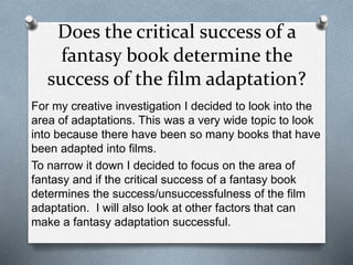 Creative investigation powerpoint | PPT