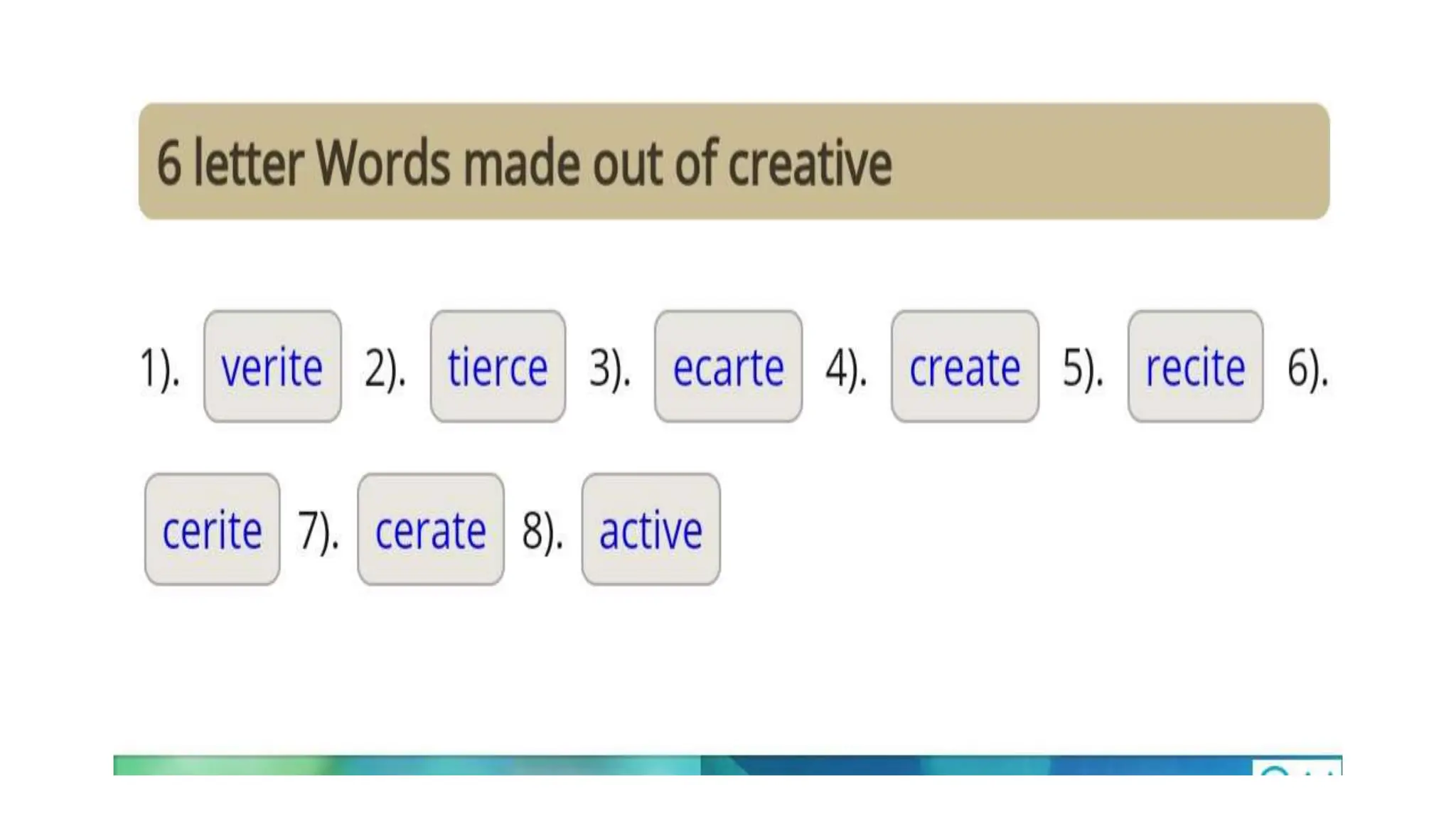 CREATIVE JUMBLED WORDS.pptx