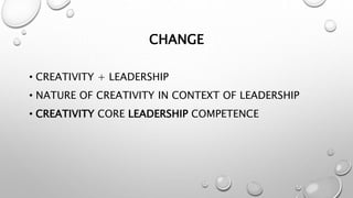 Creative Leadership | PPTX