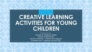 Creative learning Activities for Young Children | PDF