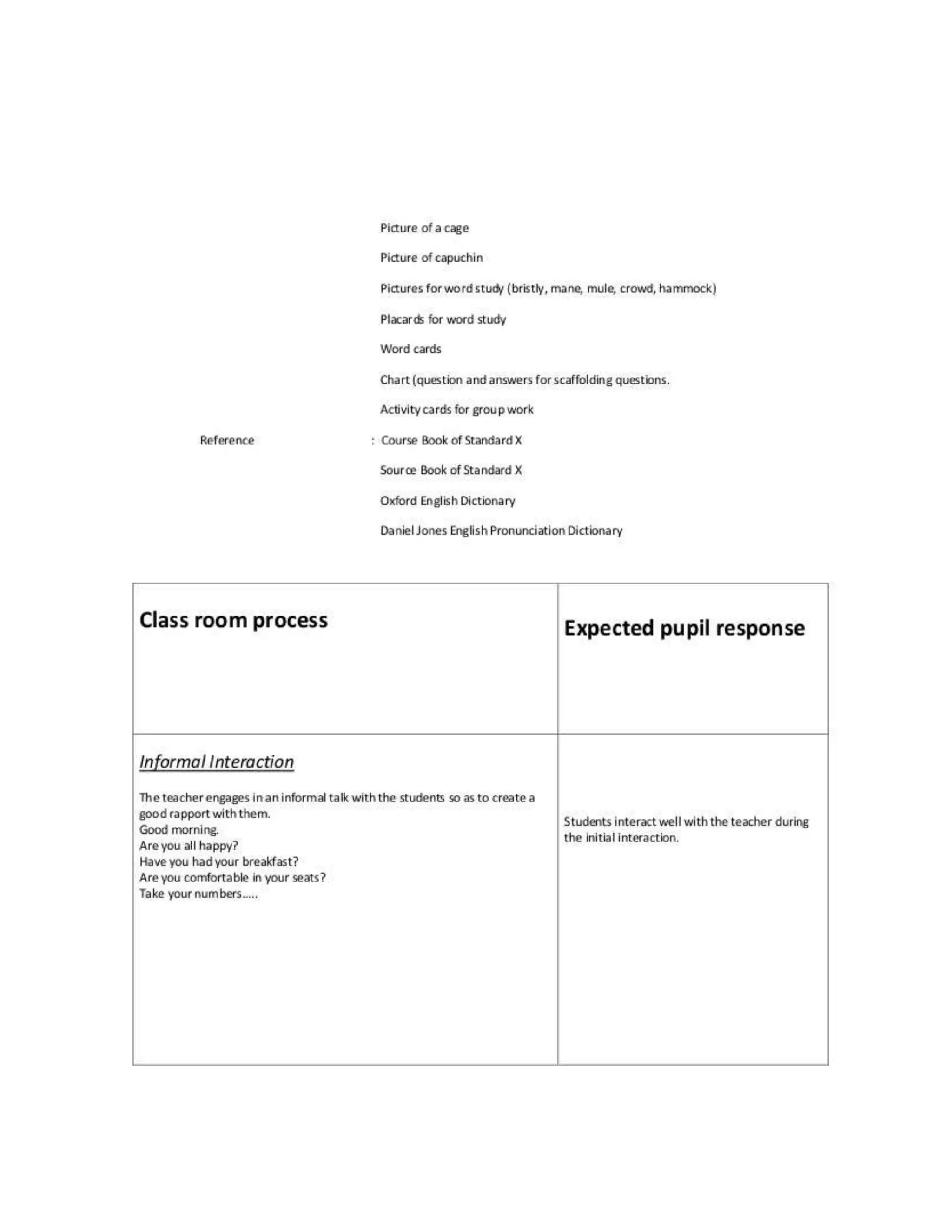 Creative lesson plan | DOCX
