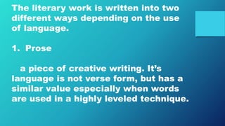 Creative literary works and sociopolitical context | PPTX