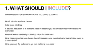 'How To' Creative Log for GCSE Drama Eduqas | PPTX