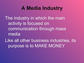 Creative Media Industries | PPT
