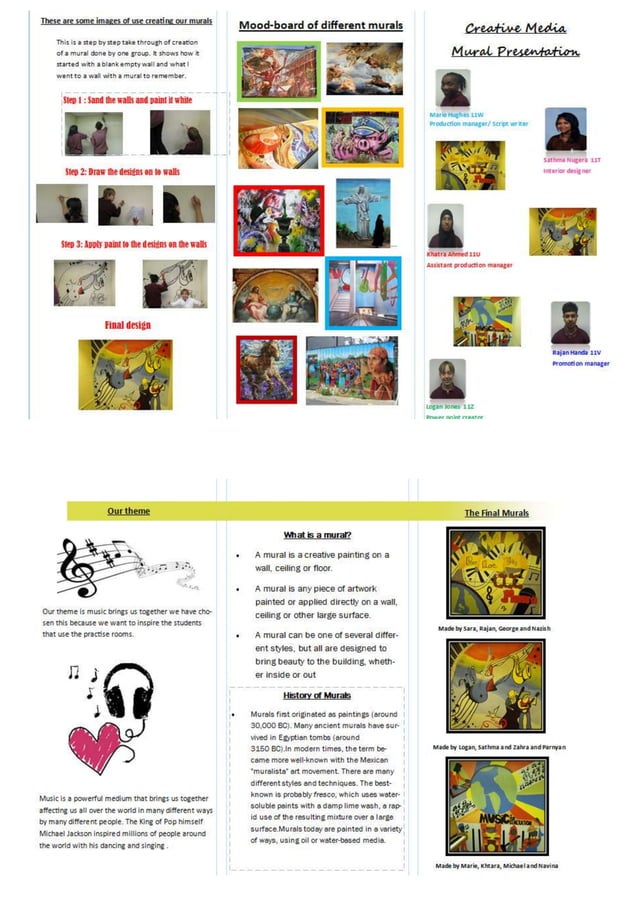 Creative media mural presentation | DOCX | Museums & Galleries | Attractions