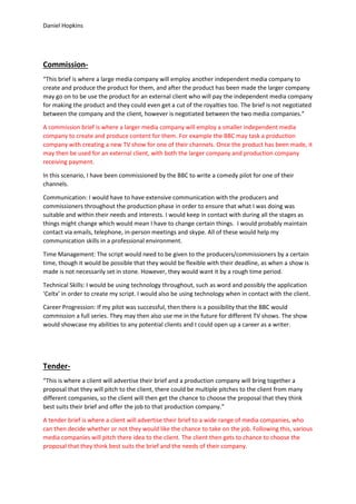 Creative media production briefs 1 | PDF | Photography | Arts and Crafts