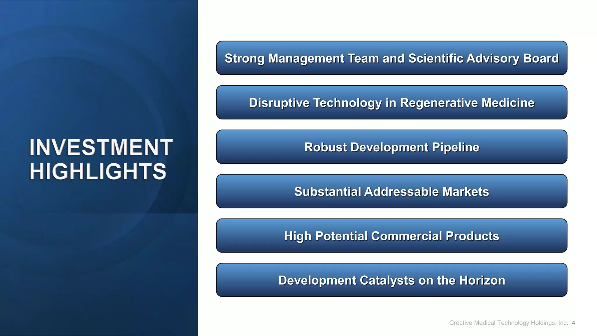 Creative Medical Technology Corporate Presentation 3.8 | PDF