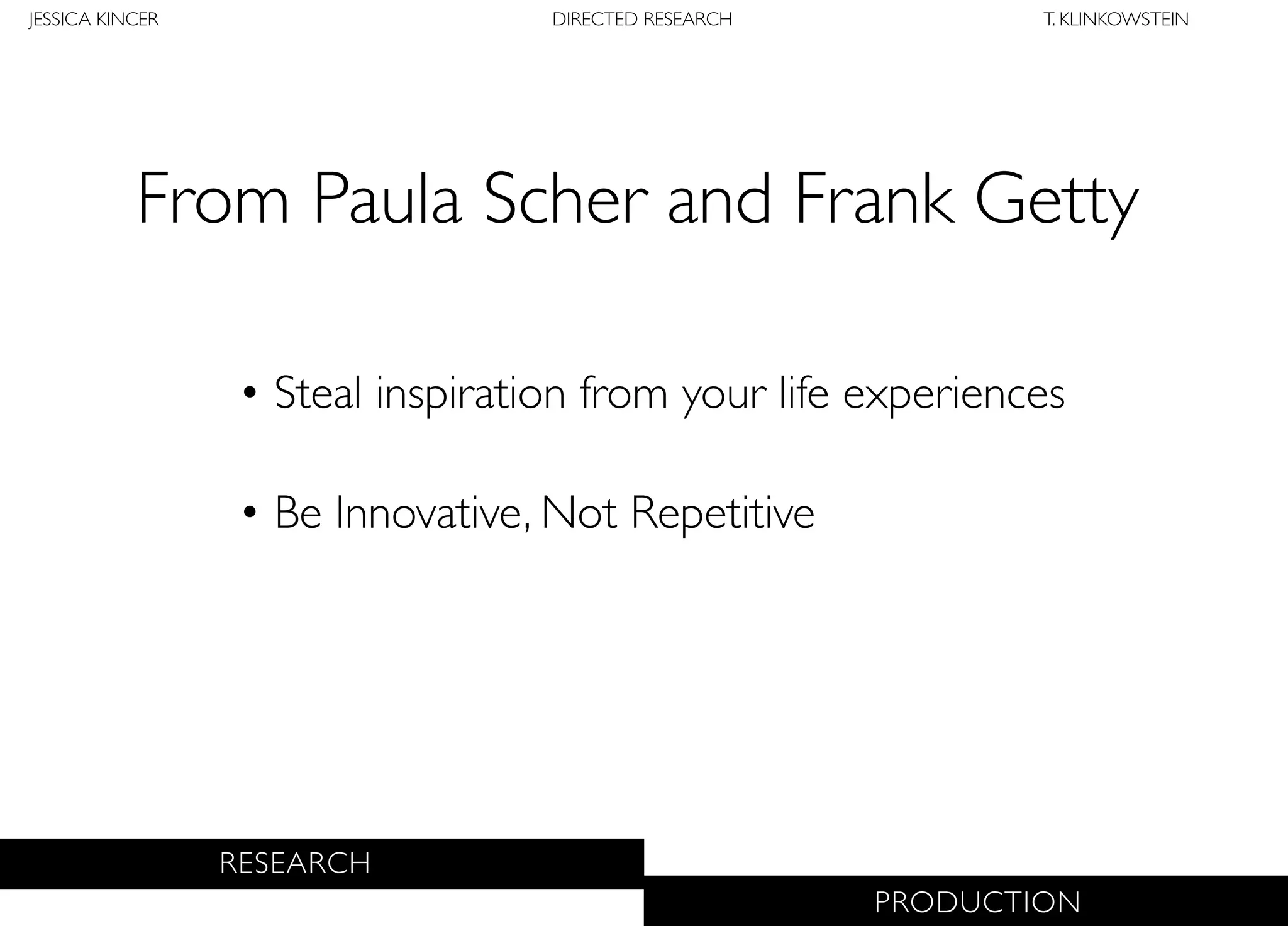 Creative methodology Presentation 3 | PDF