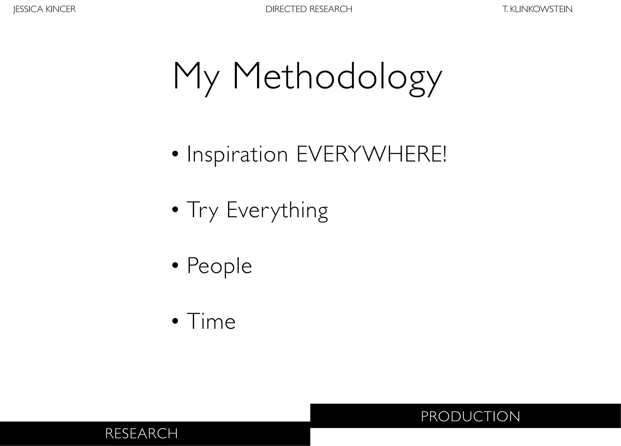 Creative methodology Presentation 3 | PPT