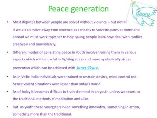 Creative modes for peace building | PPT
