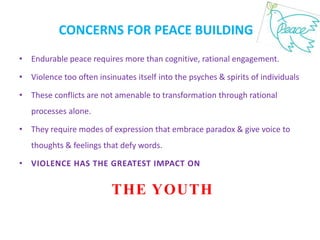 Creative modes for peace building | PPT
