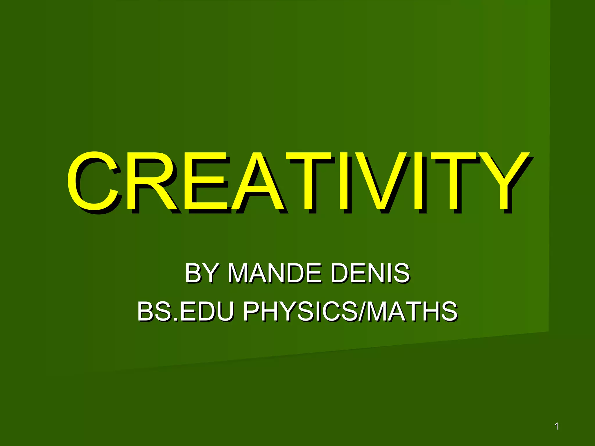 creativity among children | PPT