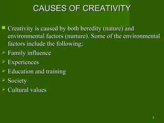 creativity among children | PPT